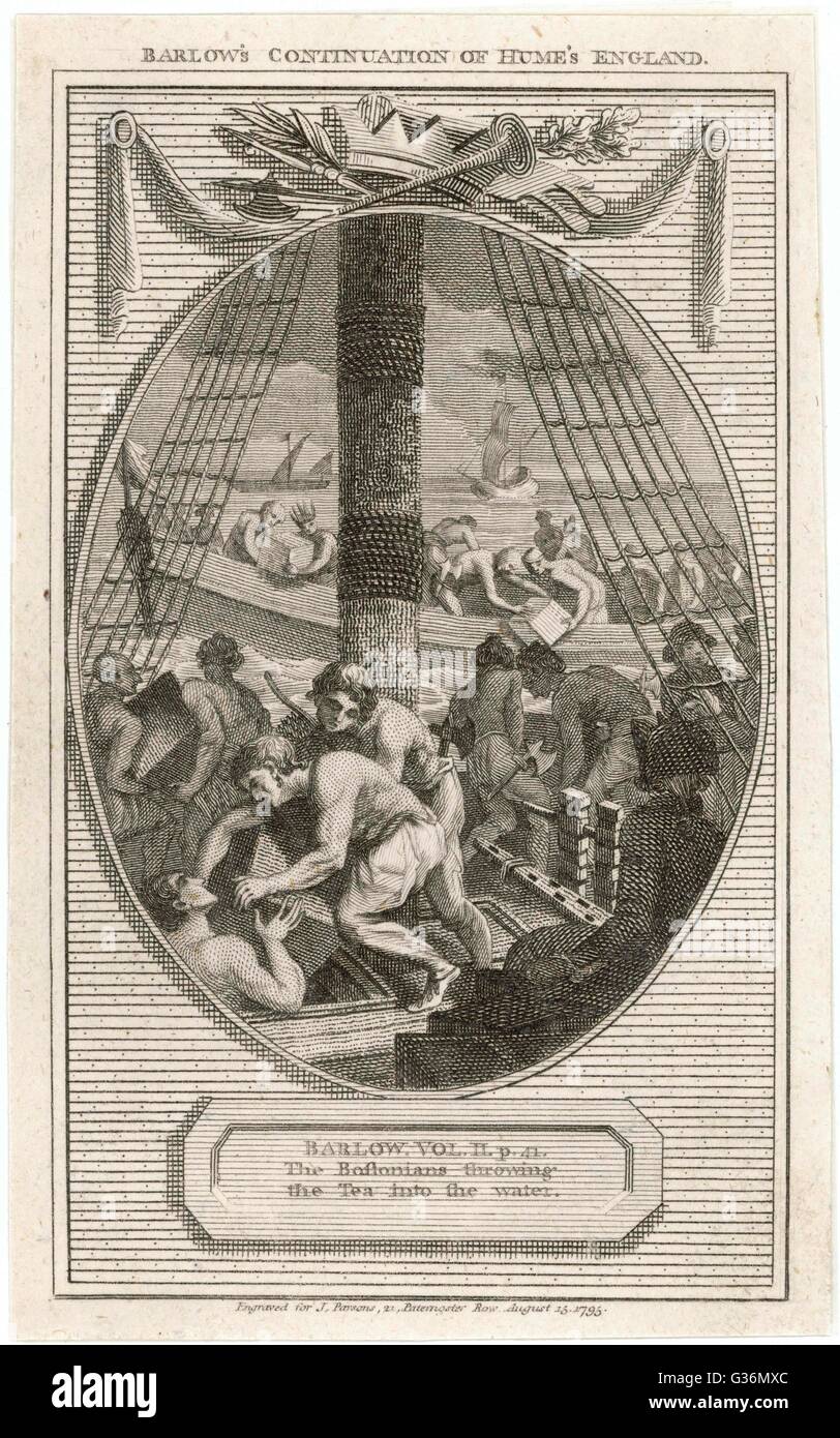 Boston tea party 1773 hi-res stock photography and images - Alamy