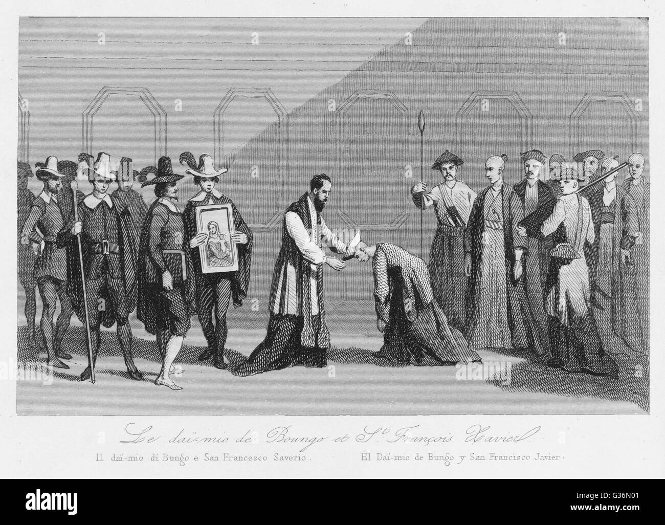 Missionary Francis Xavier in Japan Stock Photo - Alamy