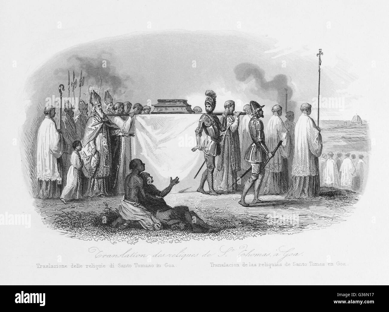 Finding of the body of Saint Thomas in India Stock Photo - Alamy