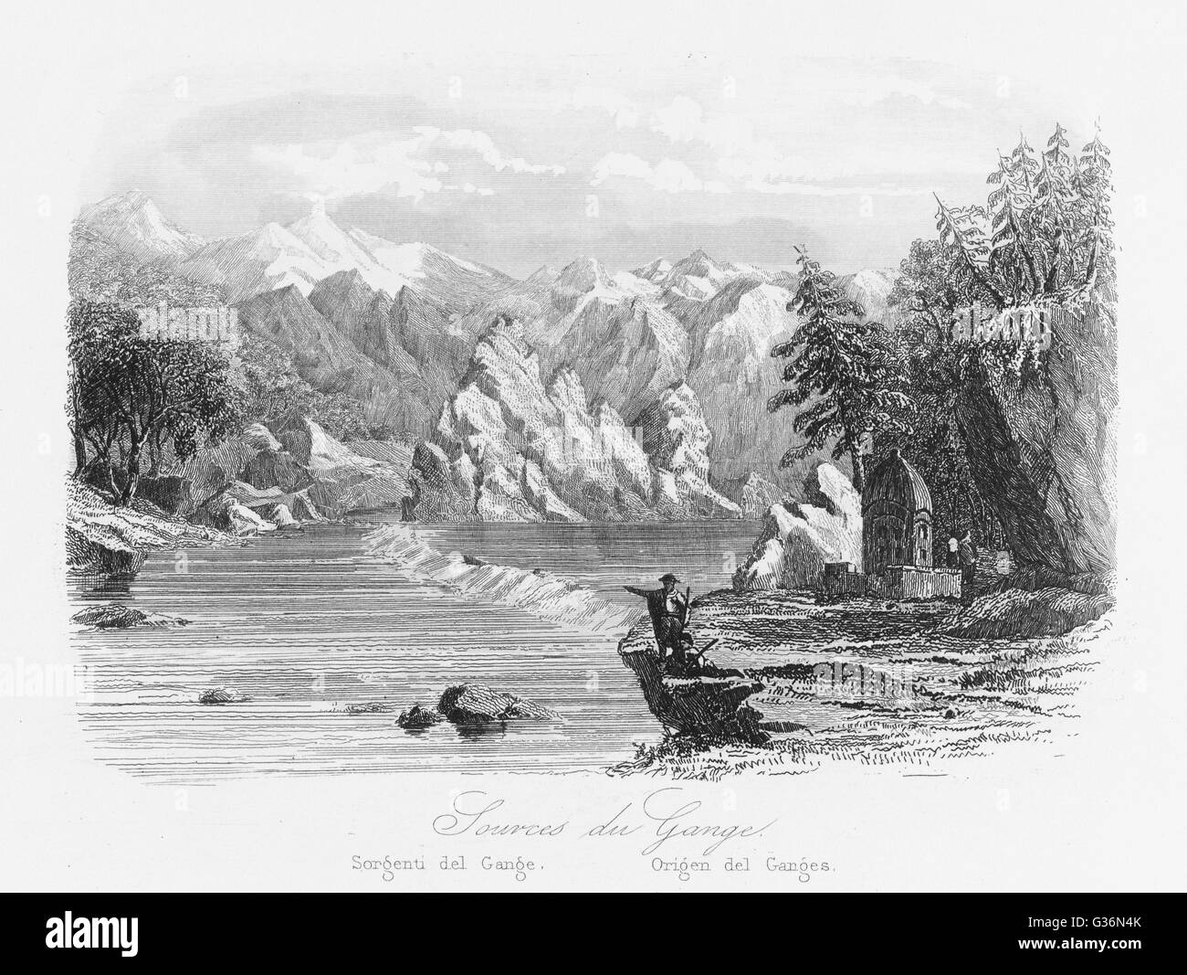 Source of the River Ganges, India Stock Photo - Alamy
