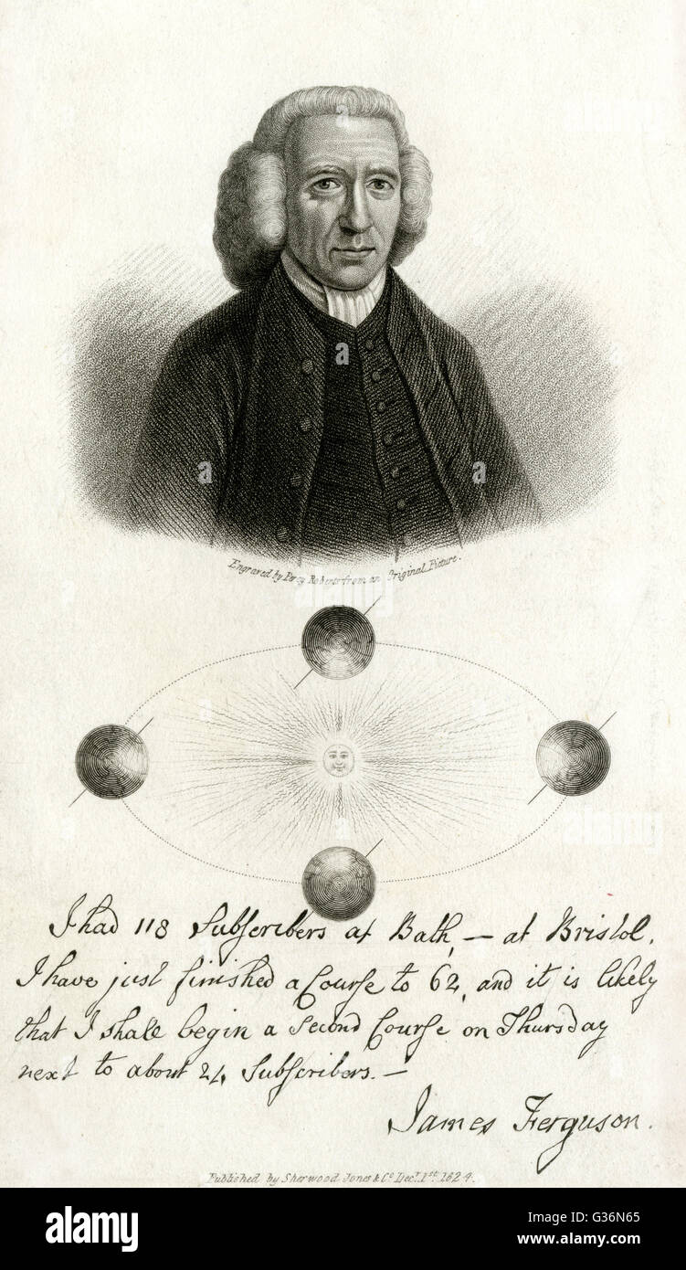 James Ferguson, Scottish astronomer Stock Photo - Alamy