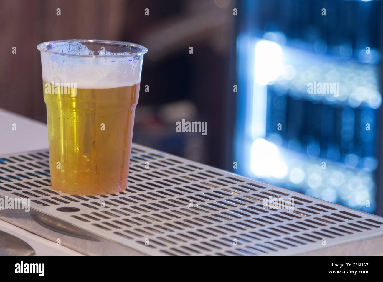 Cold beer plastic cup hi-res stock photography and images - Alamy