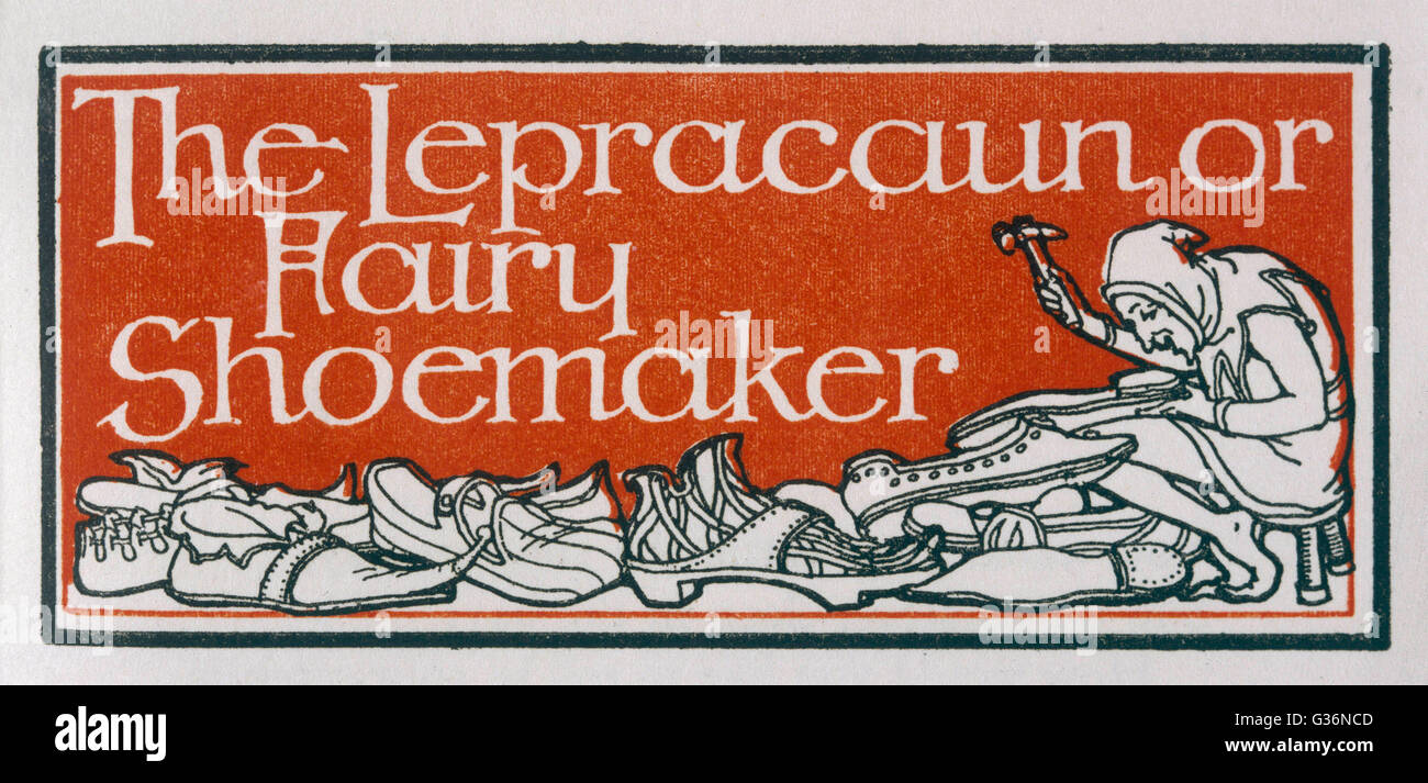Irish Leprechaun, or Fairy Shoemaker Stock Photo - Alamy