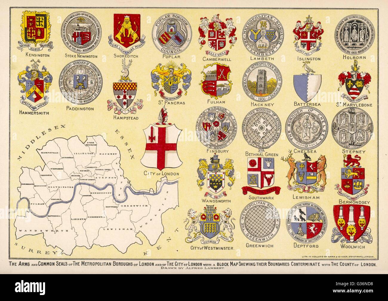 London arms and seals Stock Photo - Alamy