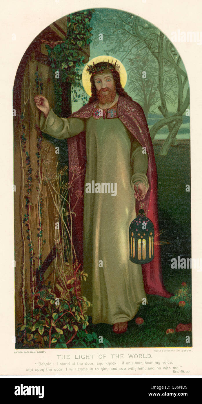 Jesus with lantern hi-res stock photography and images - Alamy