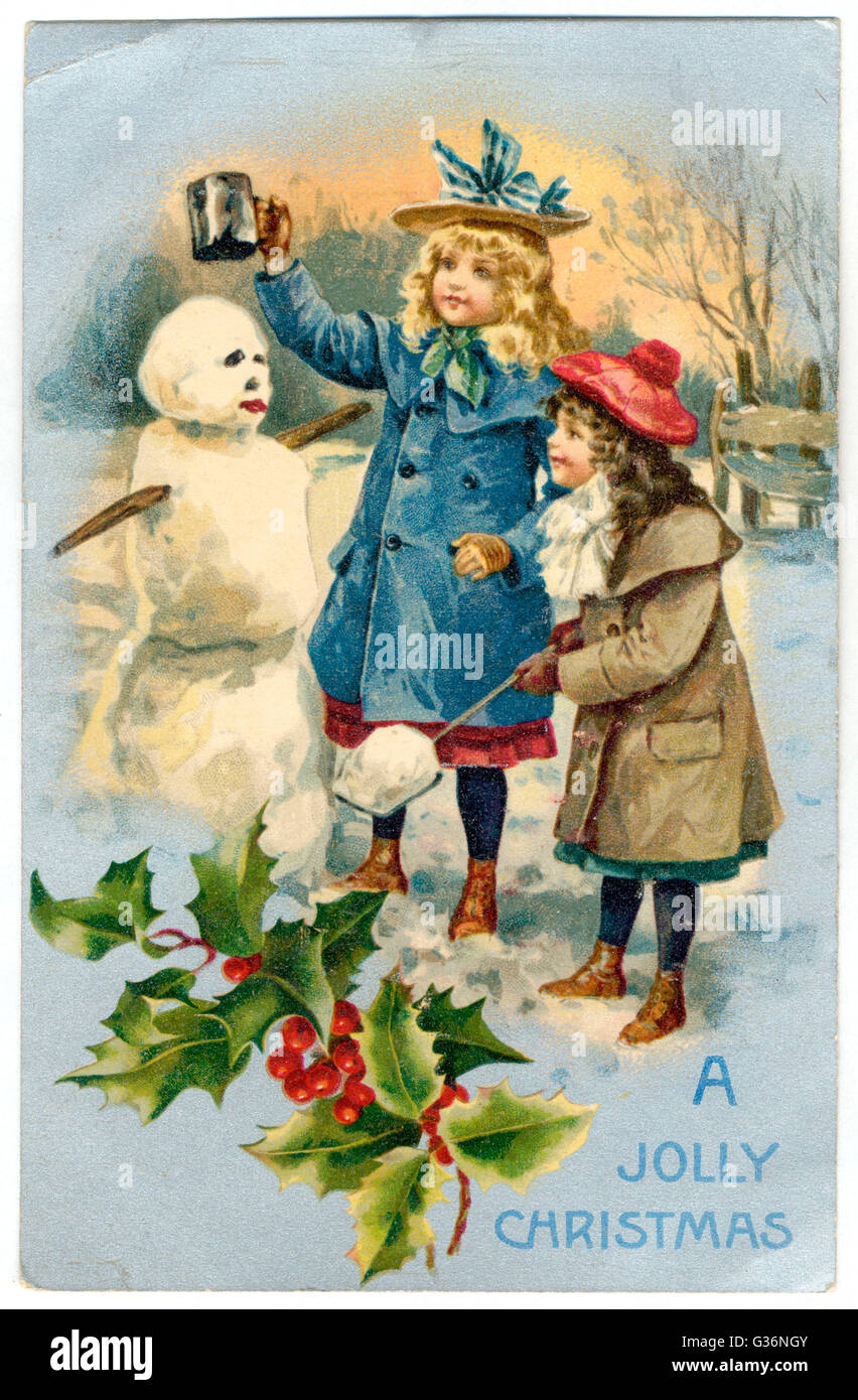 Edwardian christmas snow hi-res stock photography and images - Alamy