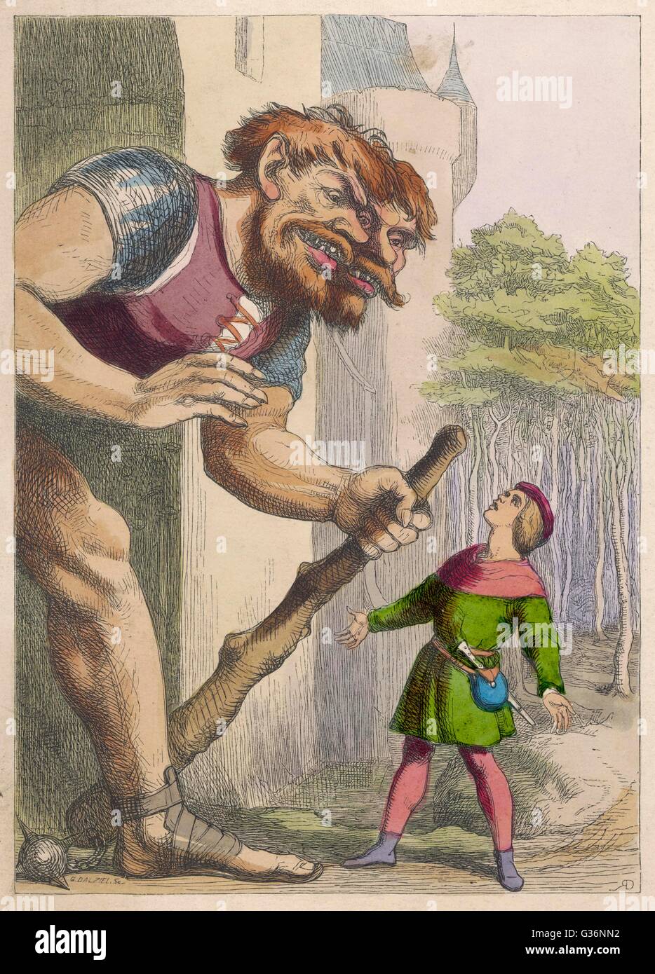 Fairy tale, Jack the Giant Killer Stock Photo - Alamy