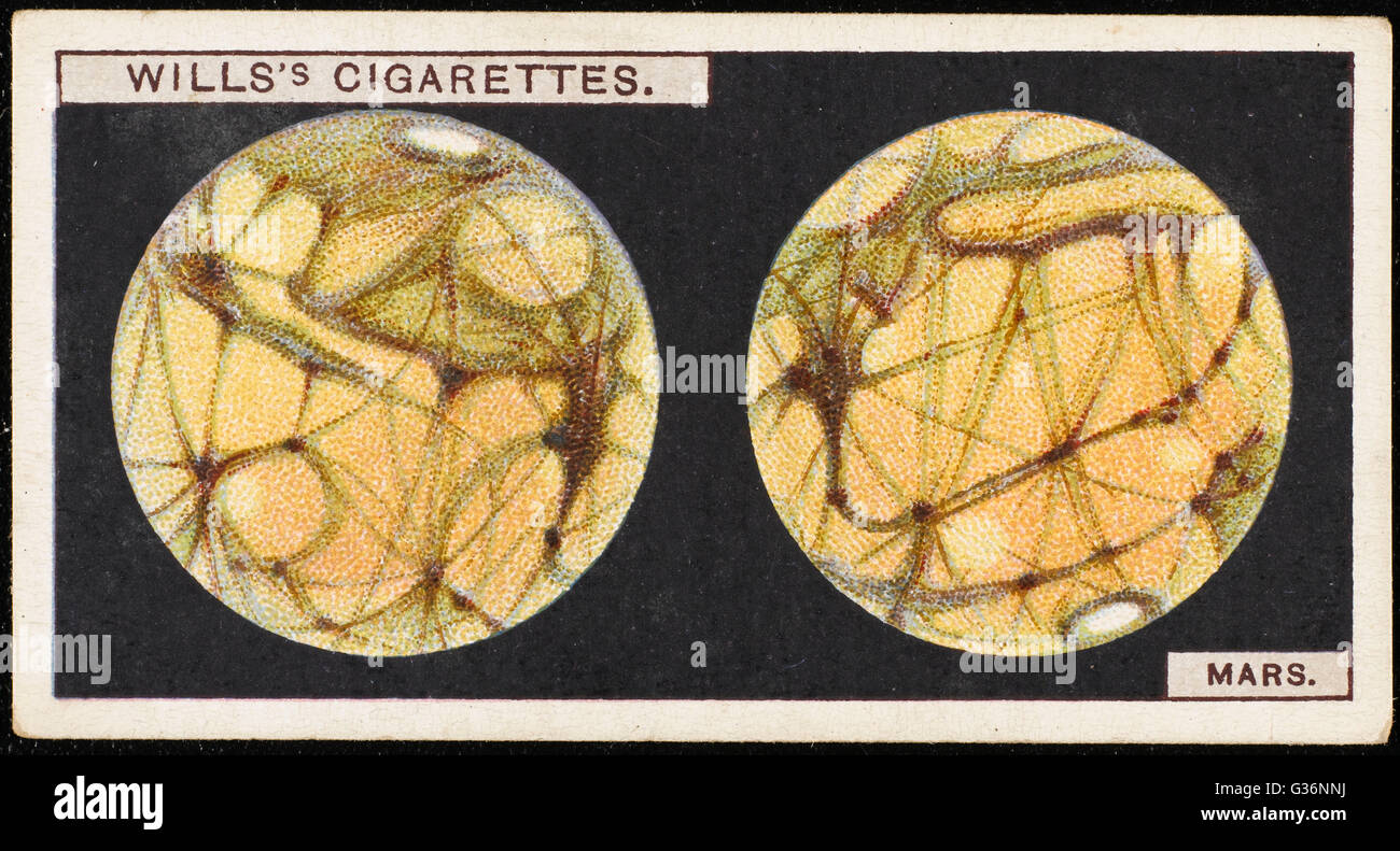 Surface markings on the planet Mars Stock Photo - Alamy