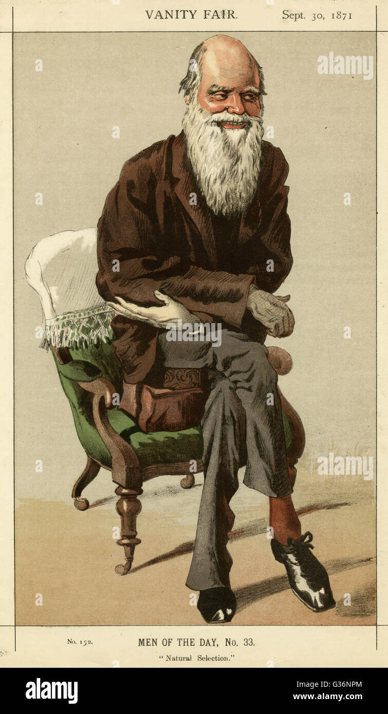 Charles darwin cartoon magazine hi-res stock photography and images - Alamy
