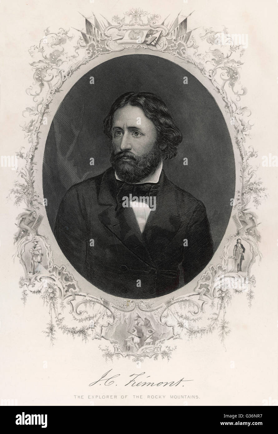 John Charles Fremont, American explorer Stock Photo - Alamy