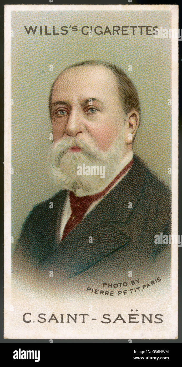 Camille Saint-Saens, French musician and composer Stock Photo - Alamy