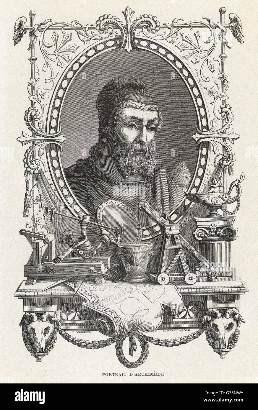 Archimedes, Greek mathematician and inventor Stock Photo - Alamy