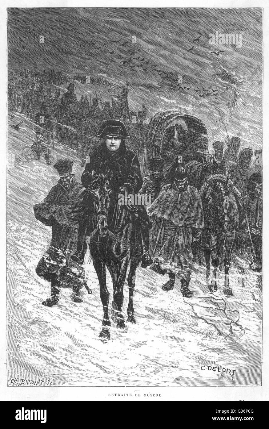 Napoleon retreat moscow army hi-res stock photography and images - Alamy