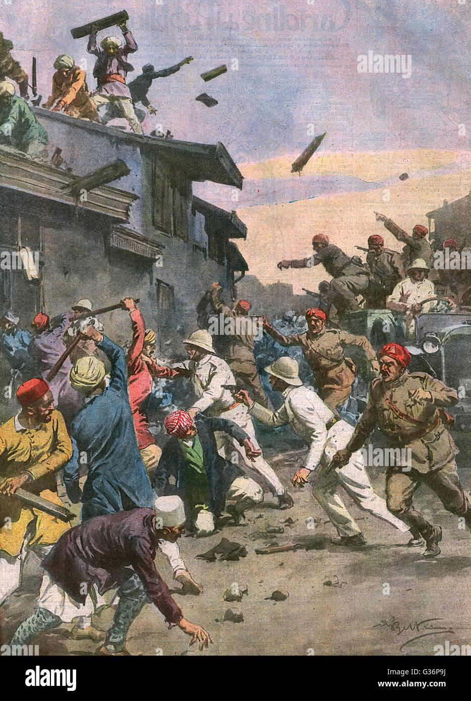 Indian nationalists riot at calcutta hi-res stock photography and ...