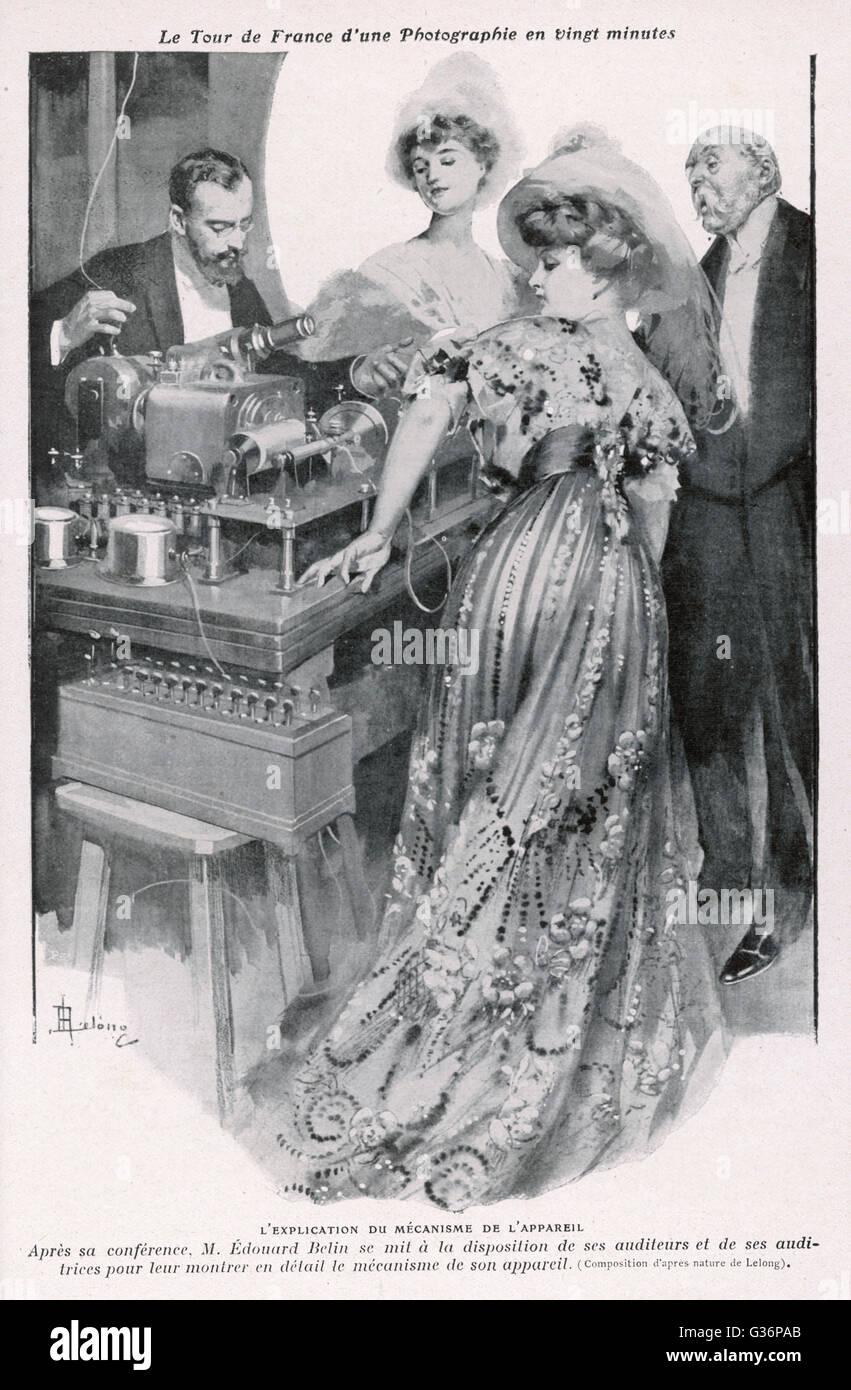 Early fax technology in Paris, France Stock Photo - Alamy