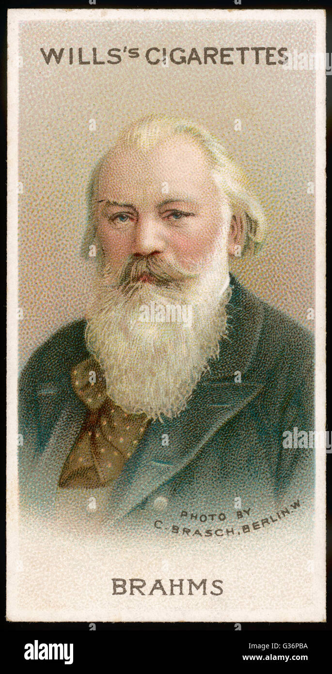Johannes Brahms German Composer Date High Resolution Stock Photography ...
