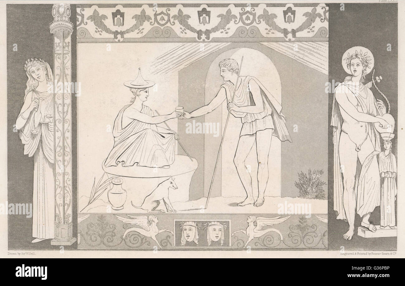 Odysseus returns to his wife Penelope Stock Photo - Alamy