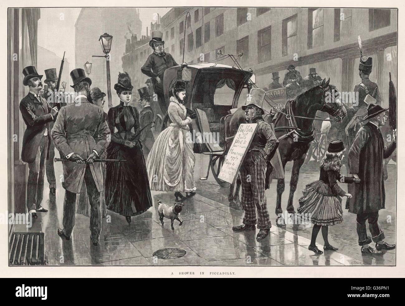 London wet weather hi-res stock photography and images - Alamy