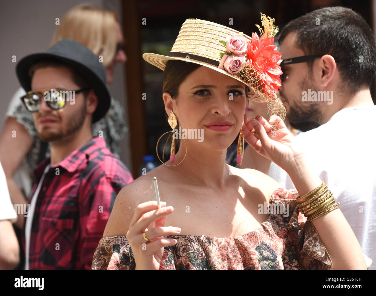 Attractive Woman Smoking Cigarette High Resolution Stock Photography ...