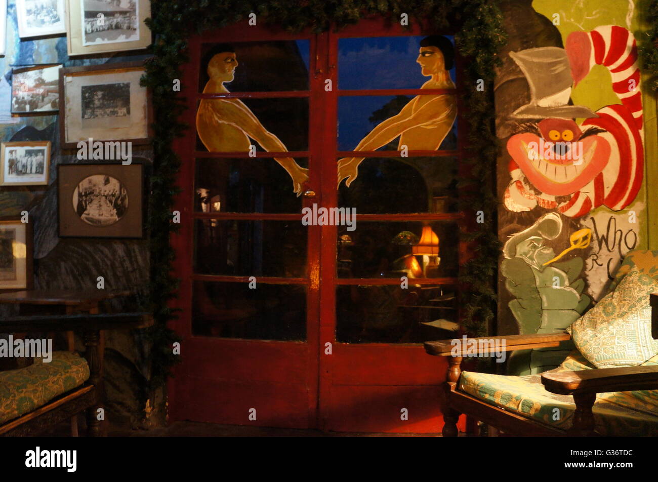 Paintings in Helga's Folly, anti-hotel created by Helga De Silva Blow ...