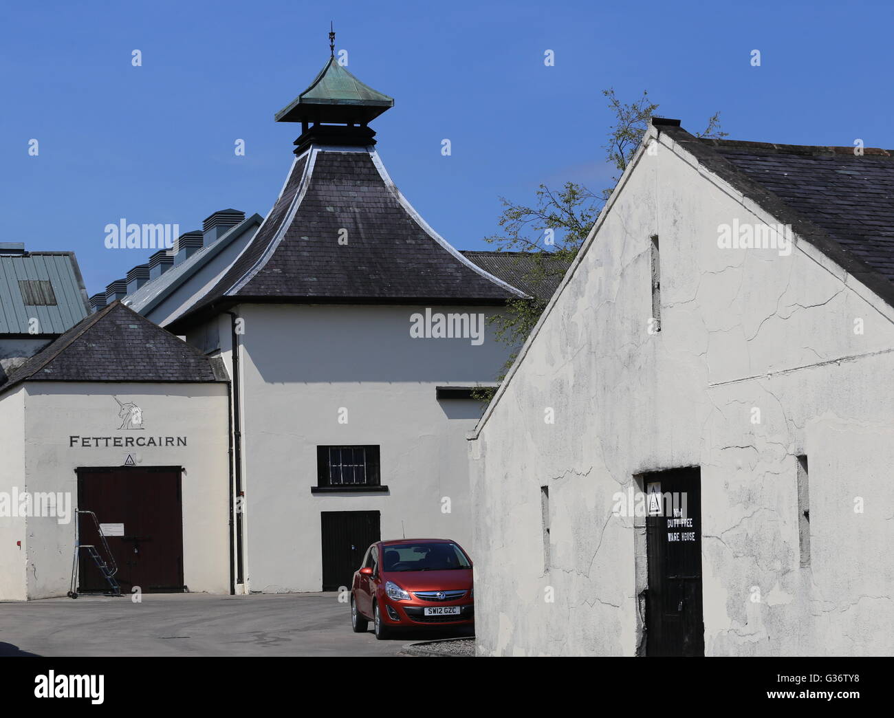 Exterior of Fettercairn distillery Scotland June 2016 Stock Photo - Alamy