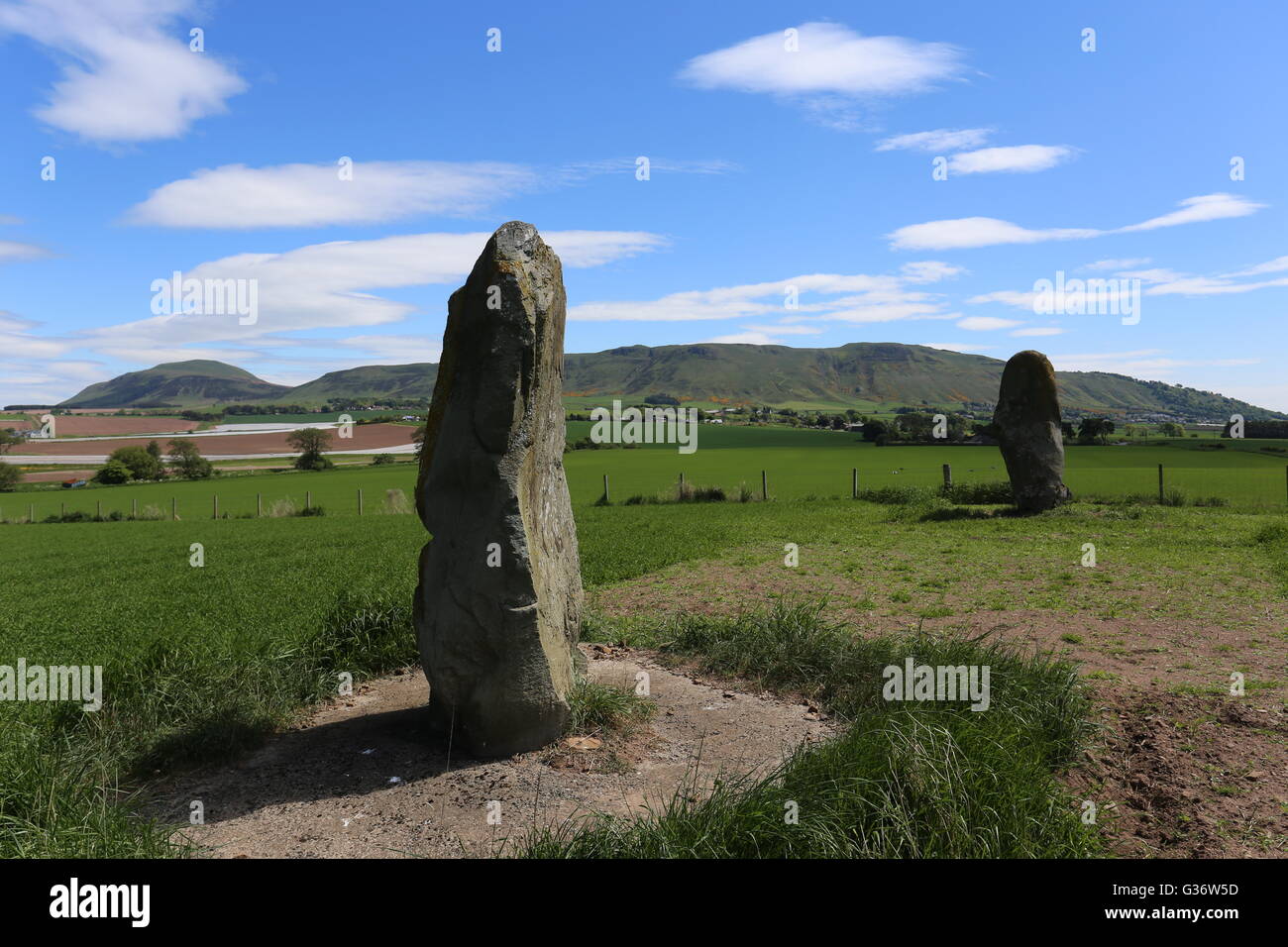 Orwell standing stones Fife Scotland June 2016 Stock Photo - Alamy