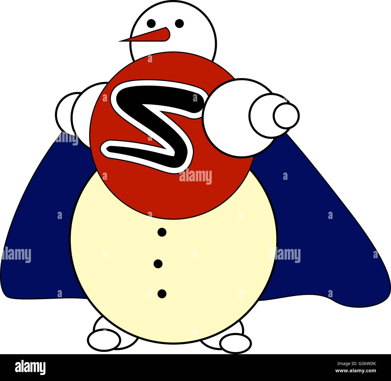 snow flying superhero Stock Vector Image & Art - Alamy