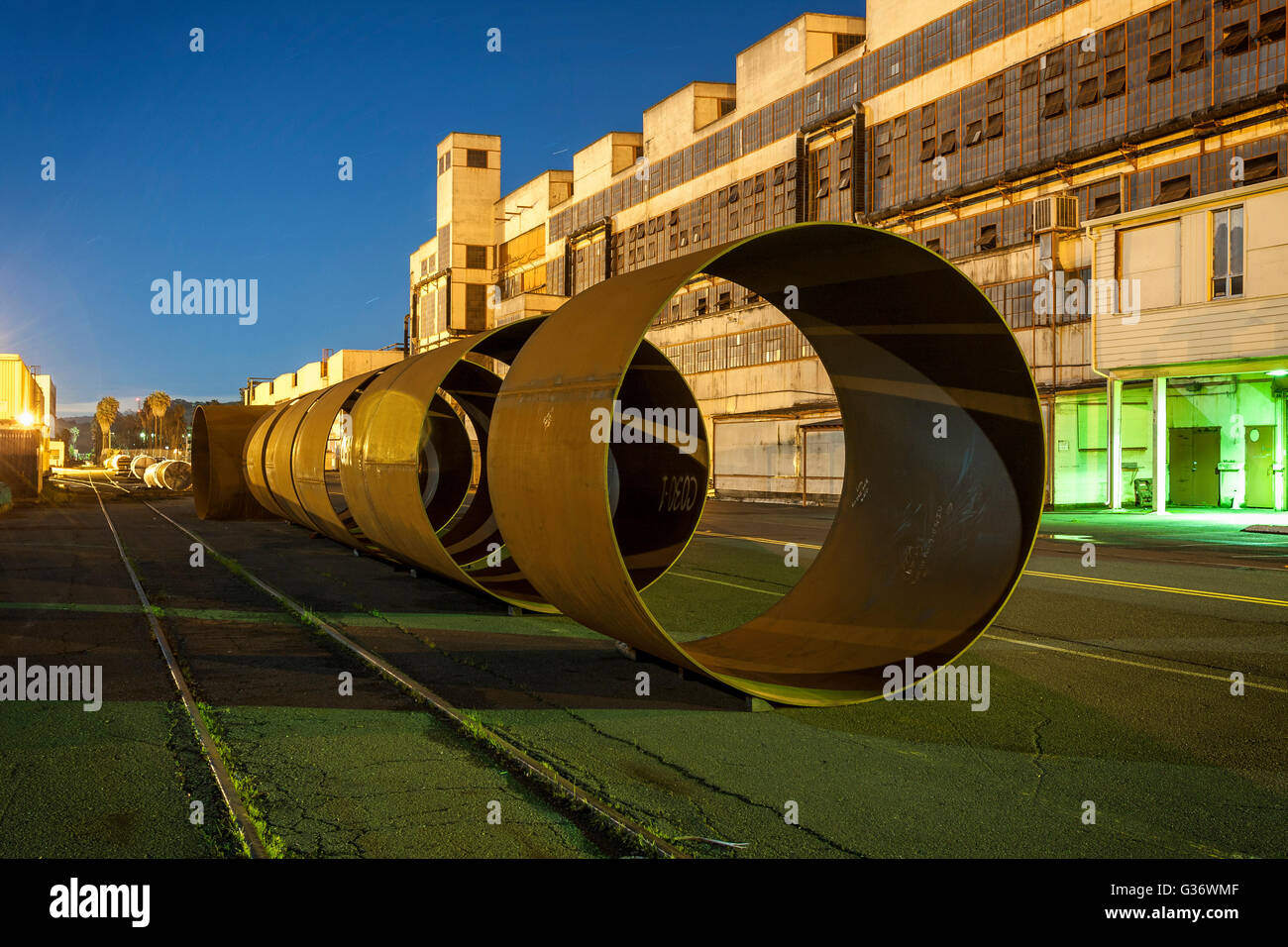 Mare island conduit Infrastructure changes Stock Photo - Alamy
