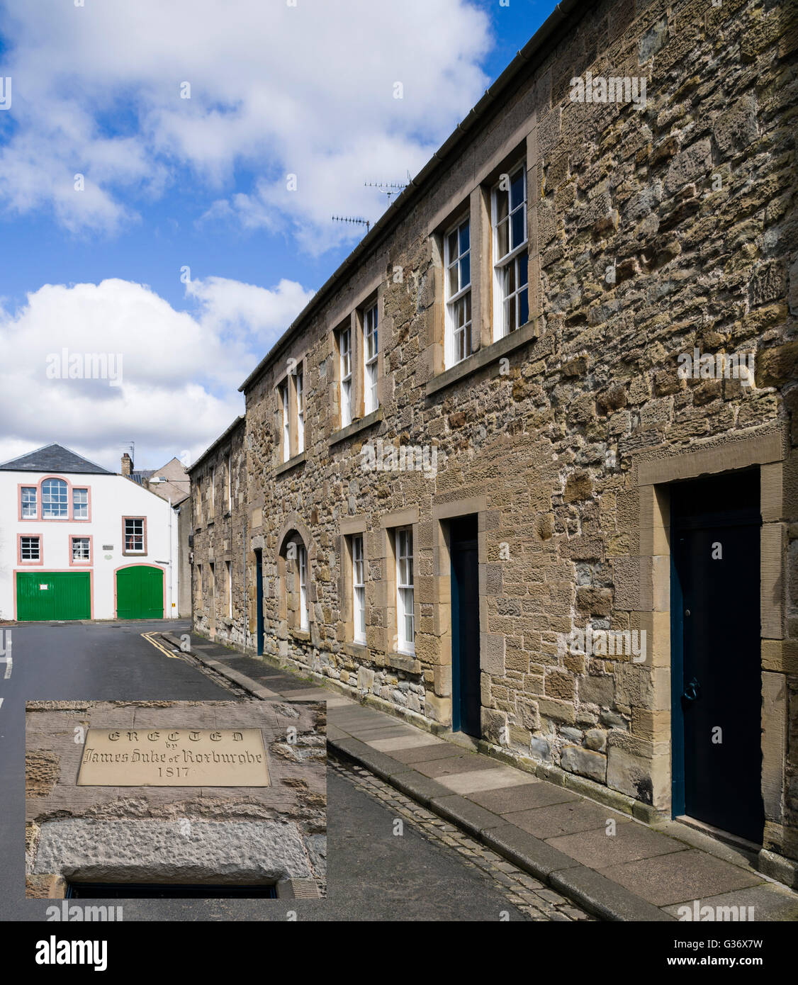 Homes built in 1817 as almshouses by James Duke of Roxburghe at The ...
