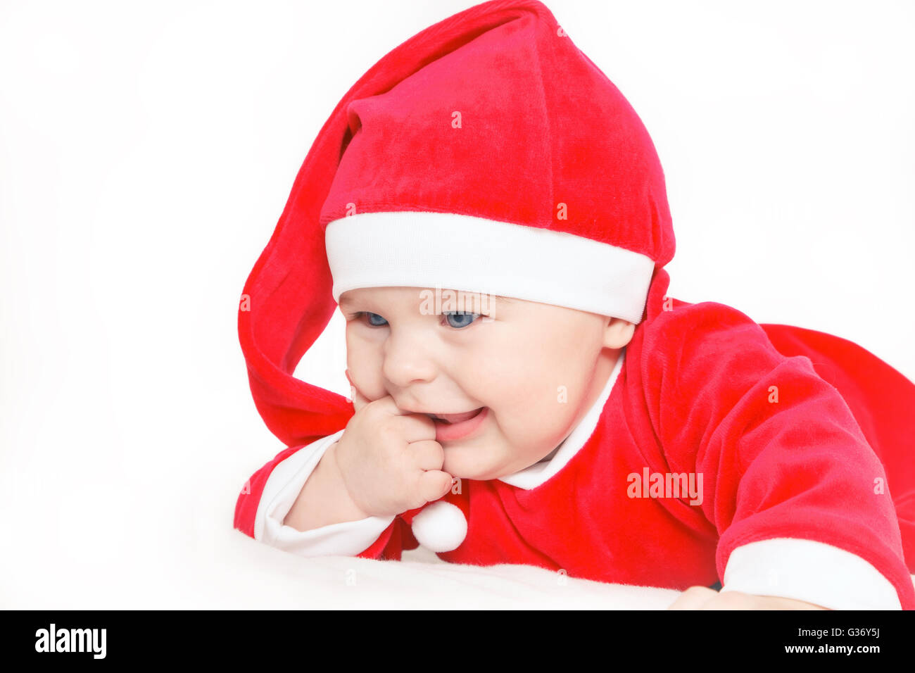 Baby Santa Claus Stock Photo - Alamy