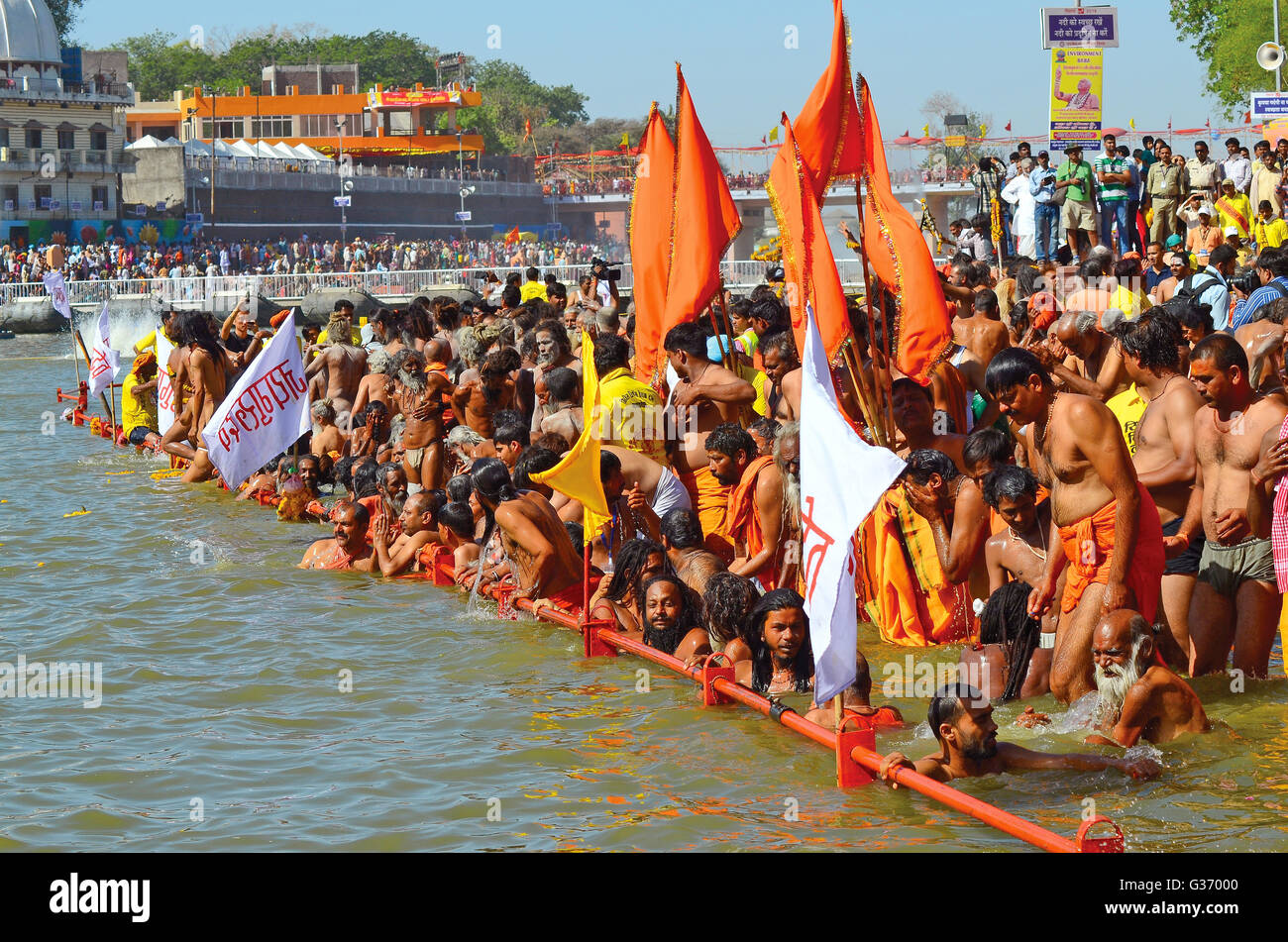 Naga sadhus hi-res stock photography and images - Alamy