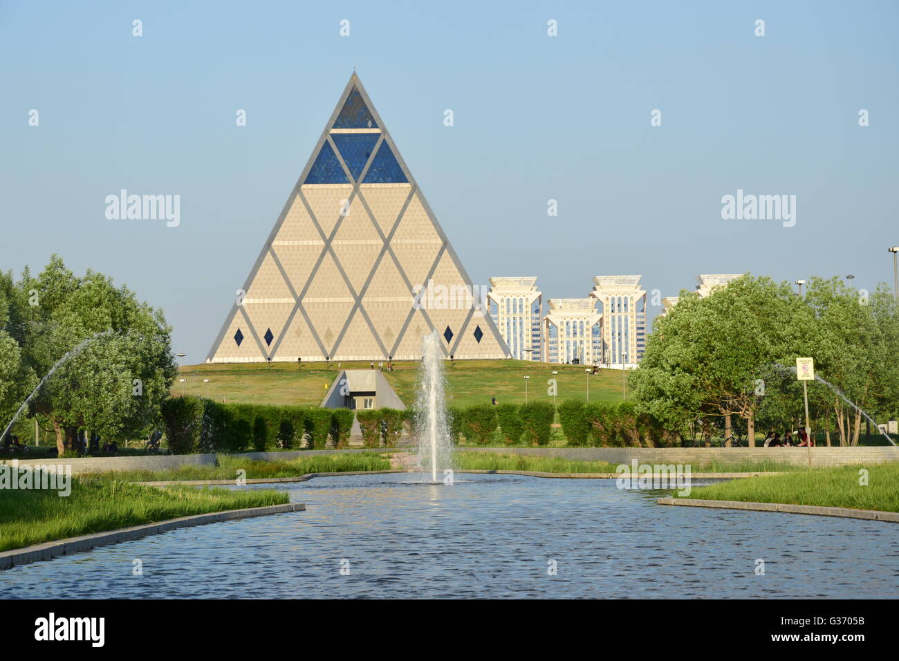 The PYRAMID (Palace of peace and concord) in Astana, capital of ...