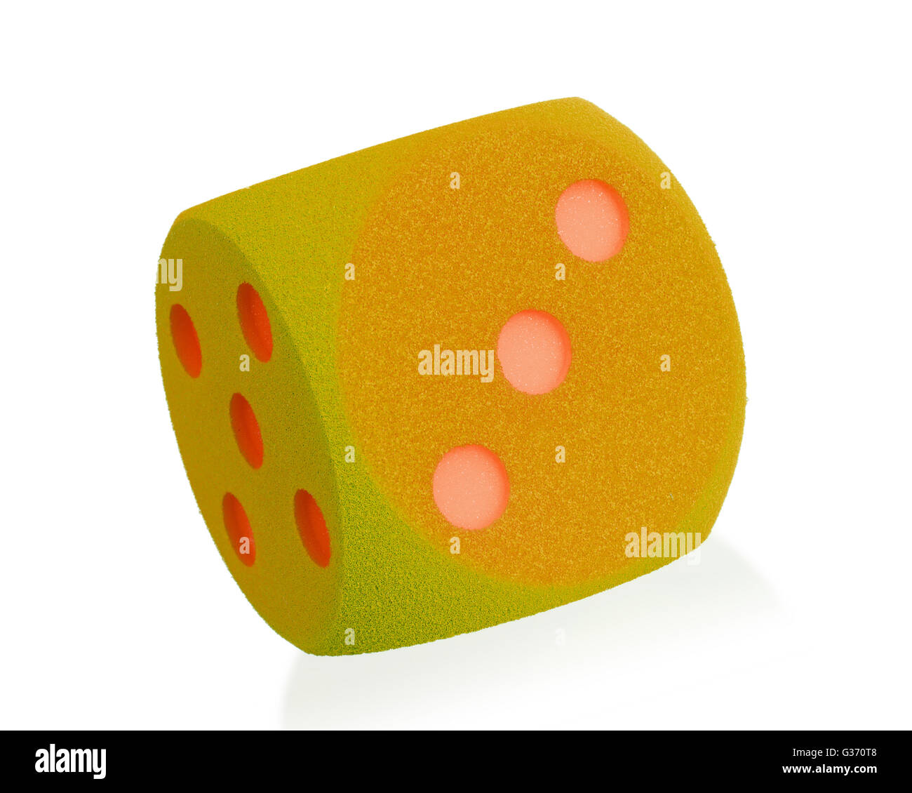 Orange dice on white hi-res stock photography and images - Alamy