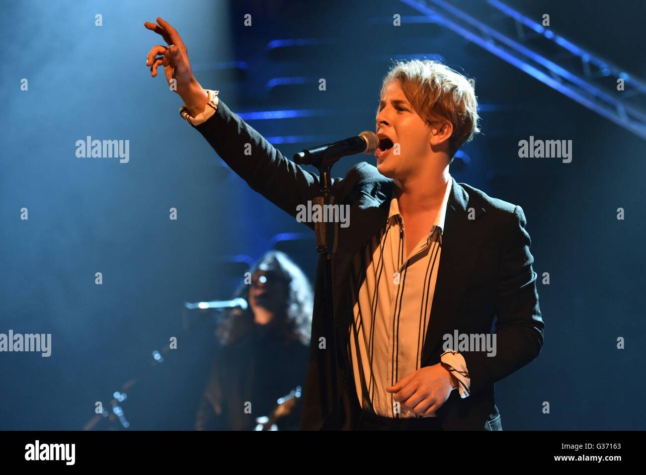 Tom Odell performing during the filming of the Graham Norton Show at ...