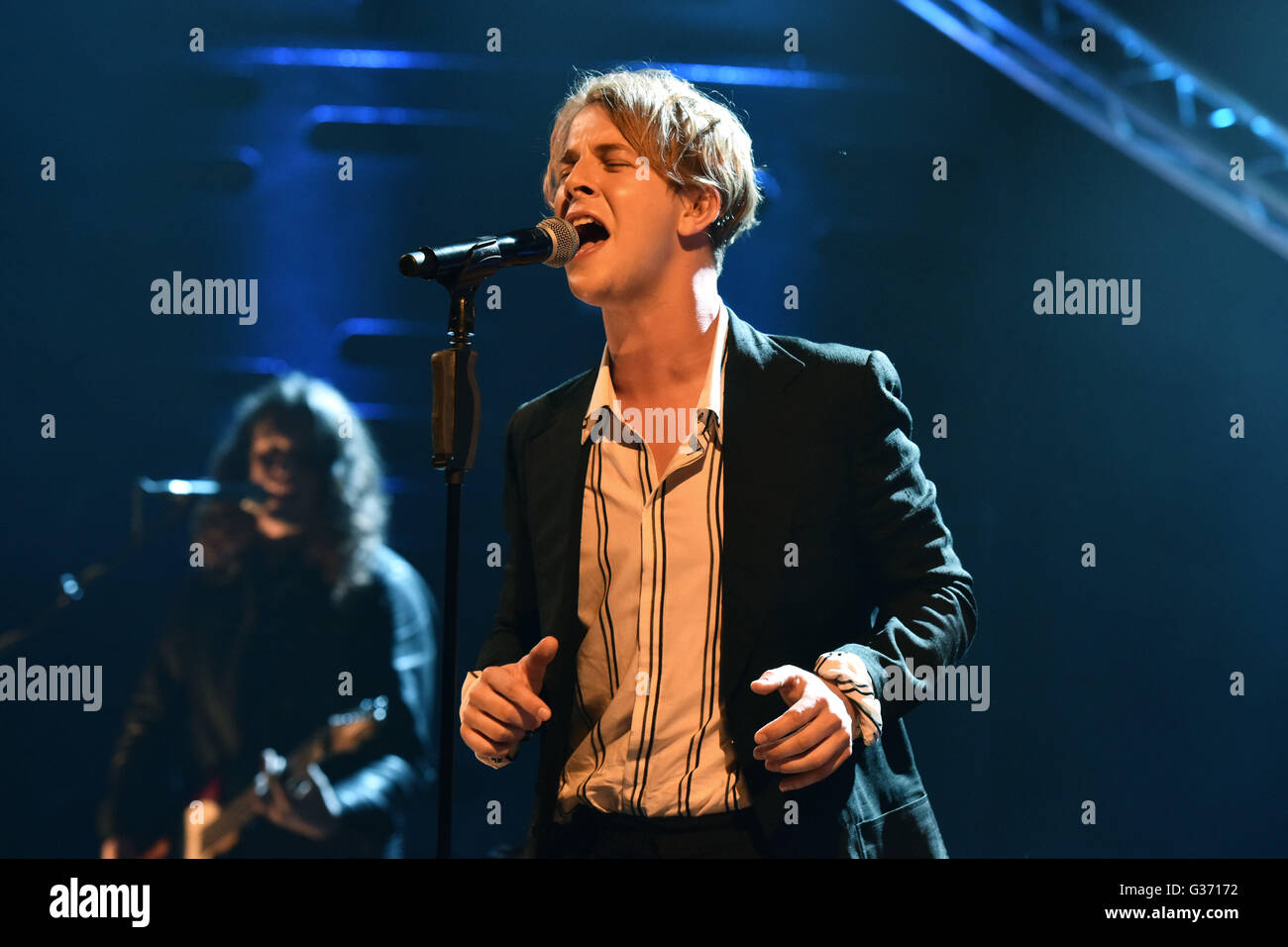 Tom Odell performing during the filming of the Graham Norton Show at ...