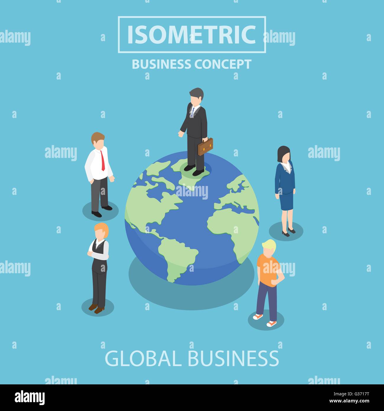 Businessman standing on the world, Global business, Success concept ... Businessman standing on the world, Global business, Success concept ...