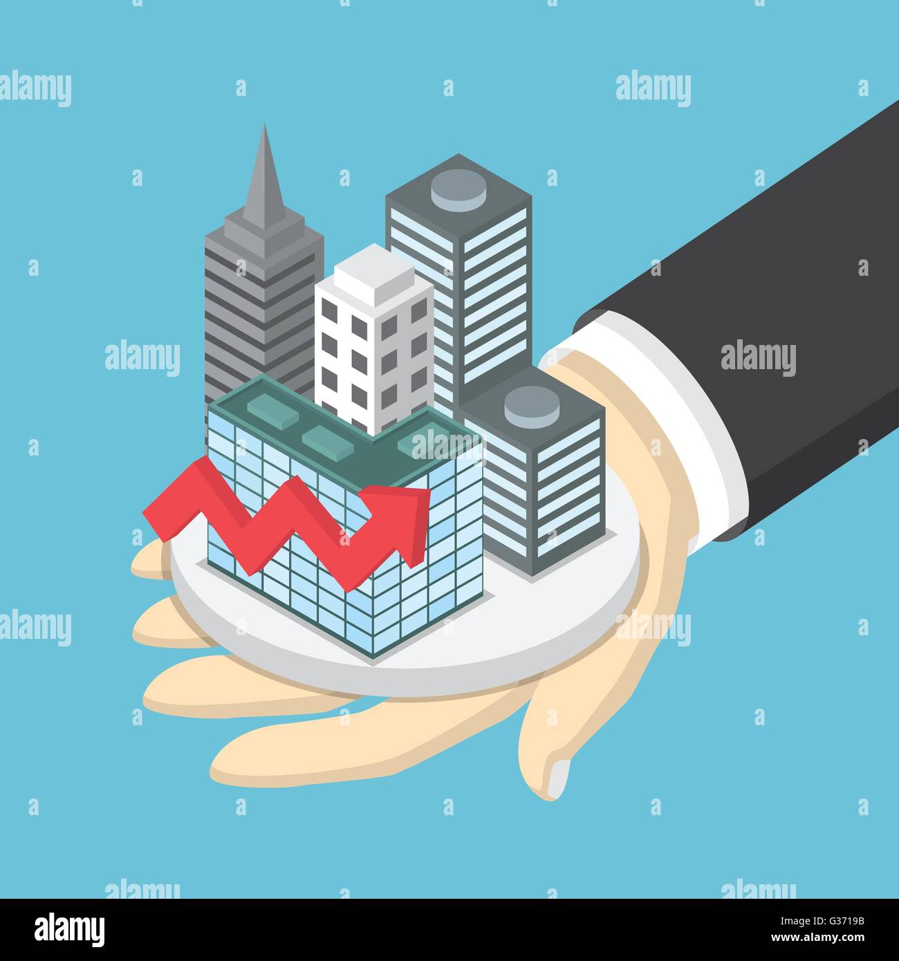 Isometric graph hi-res stock photography and images - Alamy