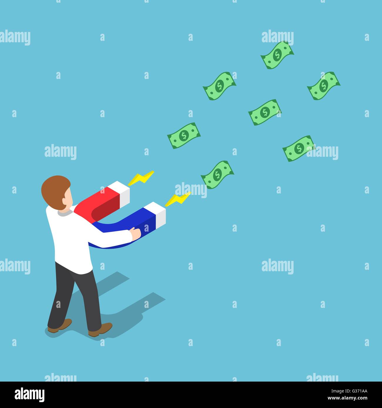 Attract money Stock Vector Images - Alamy