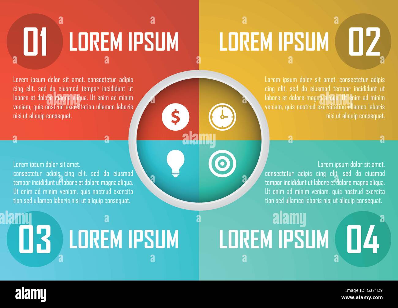 Four steps circle infographics design template, diagram, presentation ...