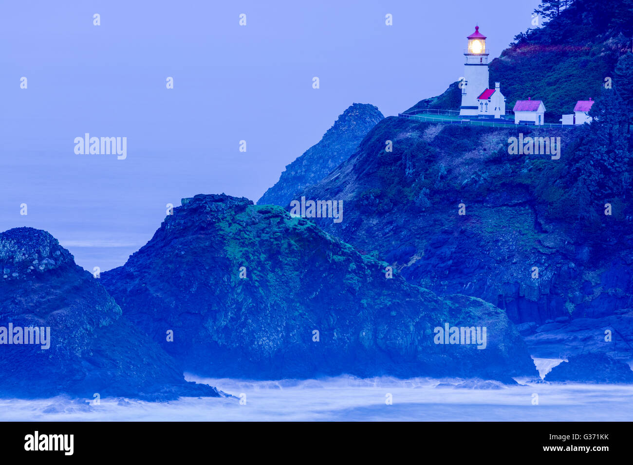 Heceta Lighthouse on Oregon Coast Stock Photo - Alamy