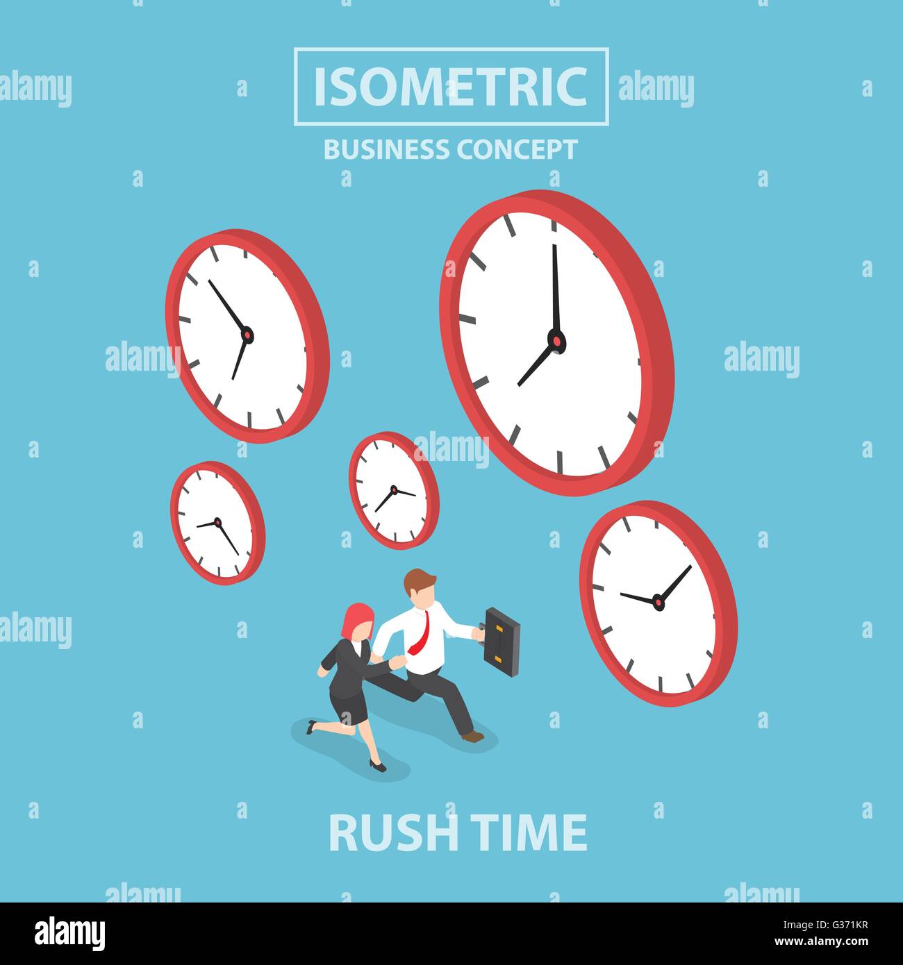 3d man clock Stock Vector Images - Alamy