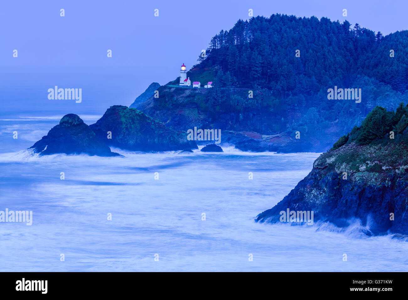Heceta Lighthouse on Oregon Coast Stock Photo - Alamy