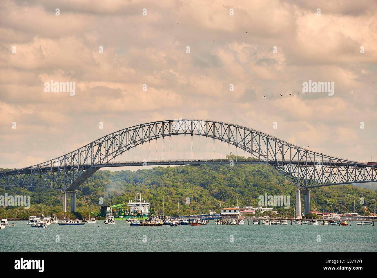 Bridge of the Americas, Panama City, Republic of Panama, Central ...