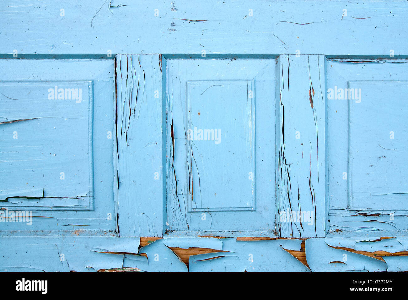 Wood texture with painting color peeled off. Flaking paint - wood ...