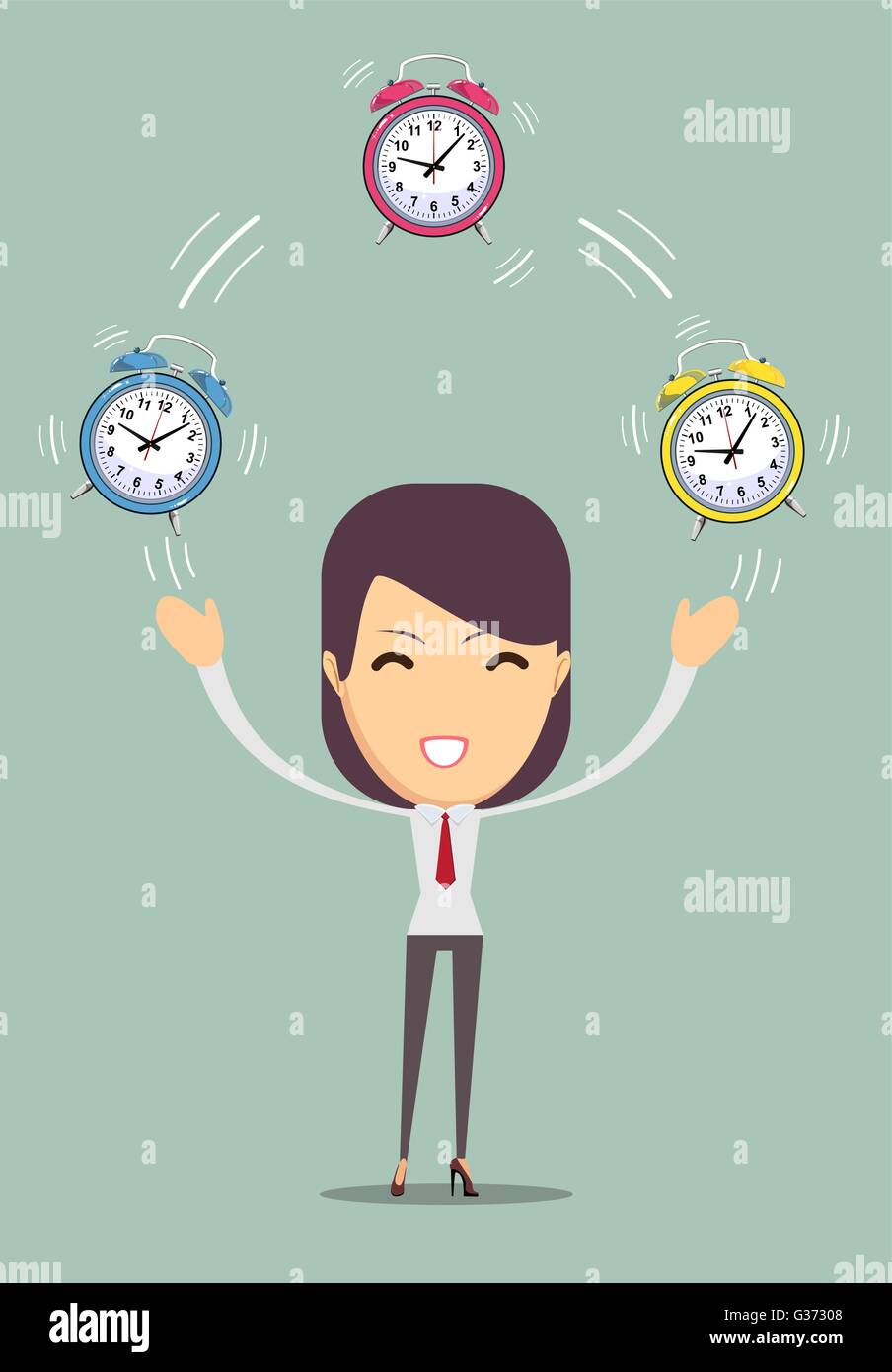 Time management planning clock Stock Vector Images - Alamy