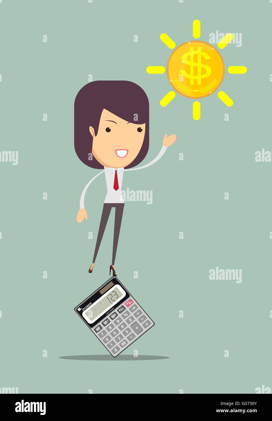 Female executive bank manager Stock Vector Images - Alamy