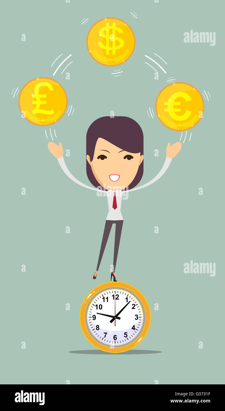 Money in glass Stock Vector Images - Alamy