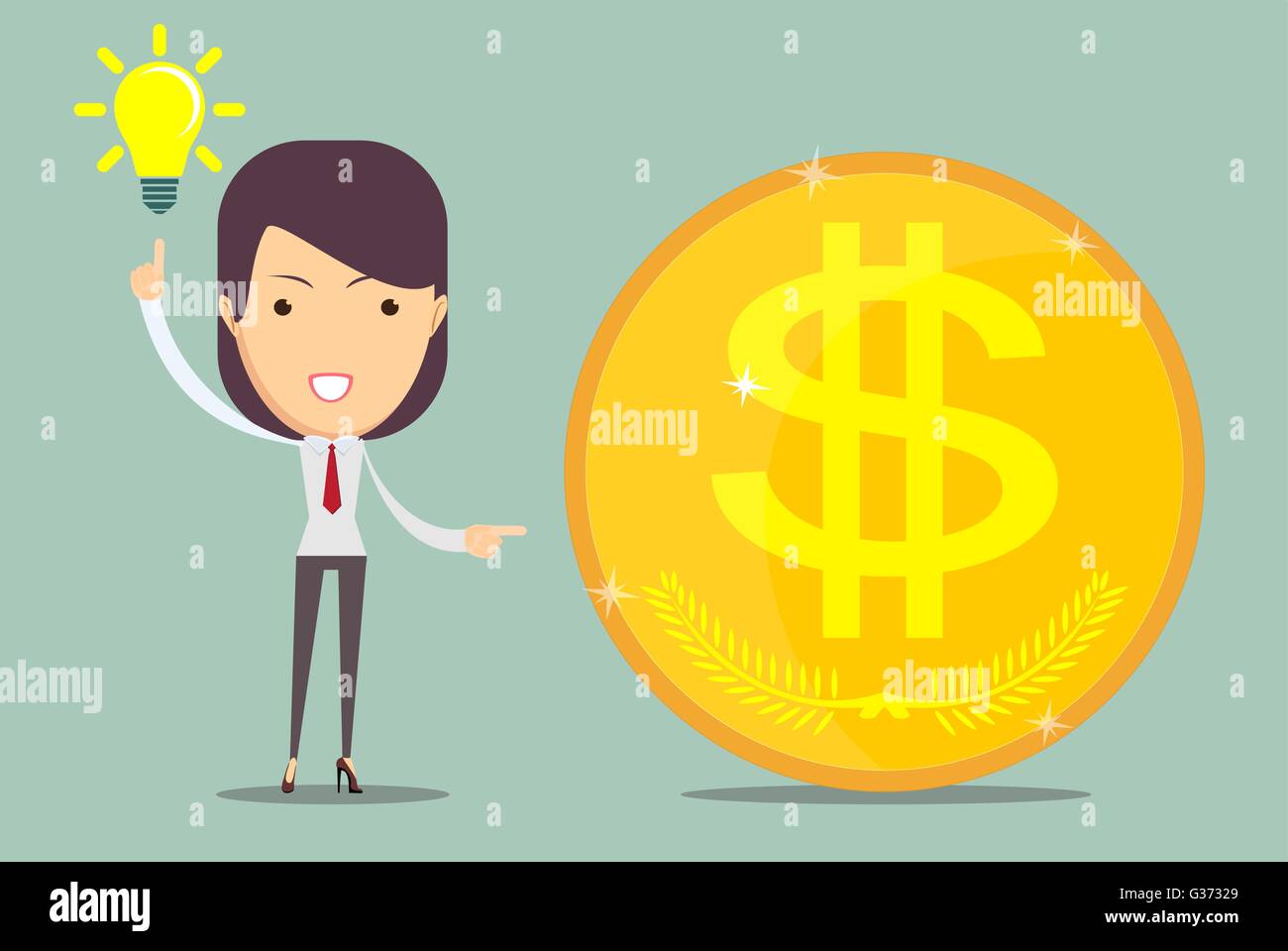 Ideas and money Stock Vector Image & Art - Alamy