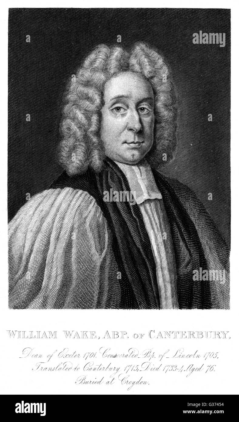 William wake english churchman Black and White Stock Photos & Images ...