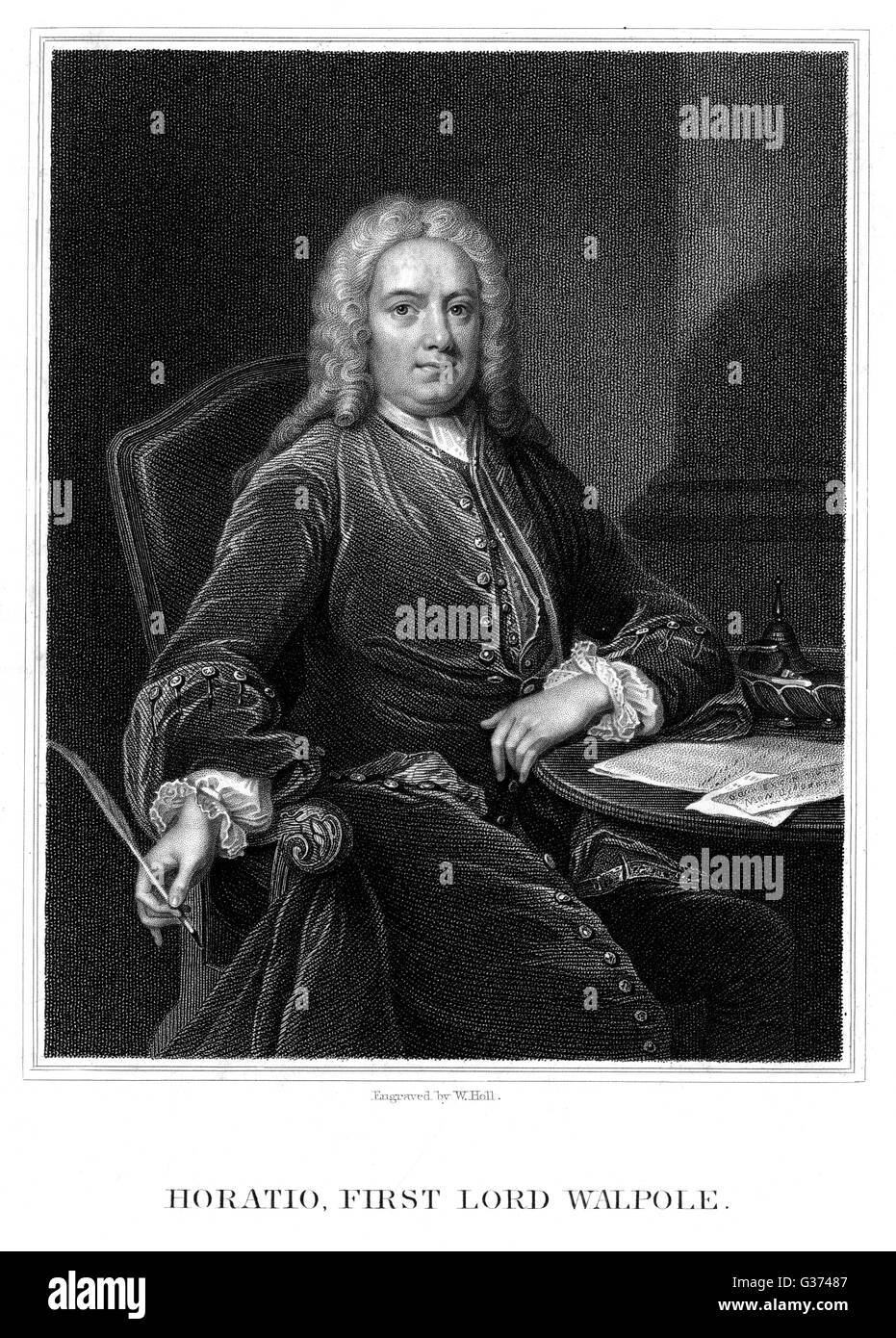 HORATIO BARON WALPOLE Stock Photo - Alamy